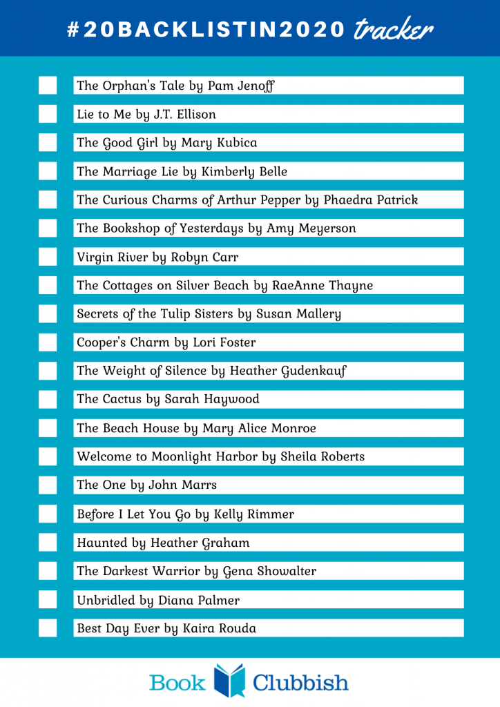 We Challenge You to Read 20 Backlist Books in 2020!